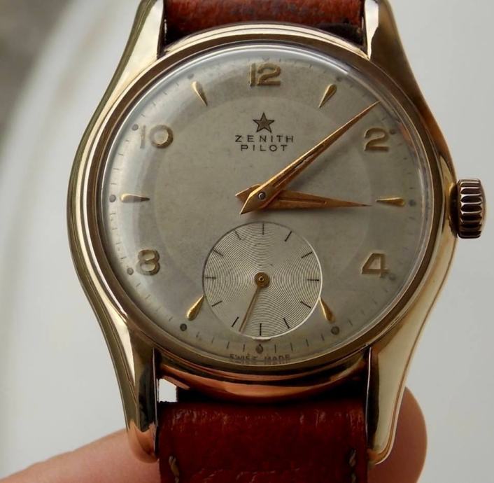 Jedinstven stari Zenith Pilot,80 mikrona,cal.126-6