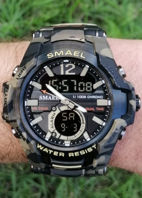Military sportski kvarcni digitalno-analogni vodotporni ručni sat