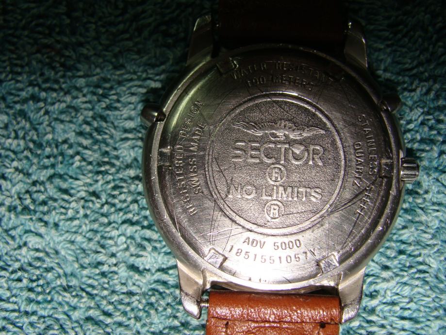 MUŠKI RUČNI SAT SECTOR ADV 5000 CRONOGRAPH - SWISS MADE