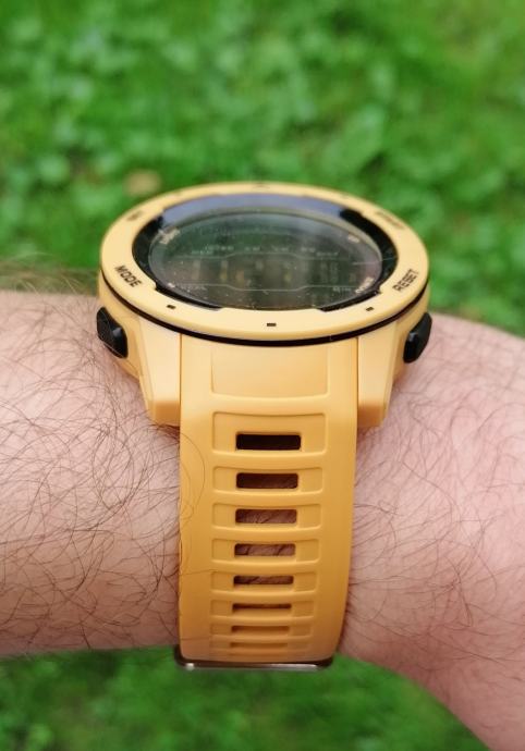 NORTH EDGE sportski digitalni kvarcni žuti ručni sat sa pedometrom