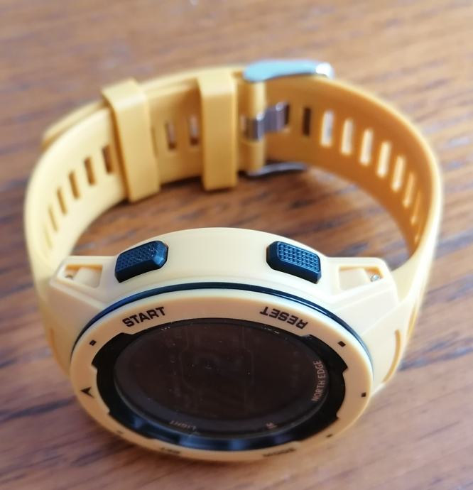 NORTH EDGE sportski digitalni kvarcni žuti ručni sat sa pedometrom