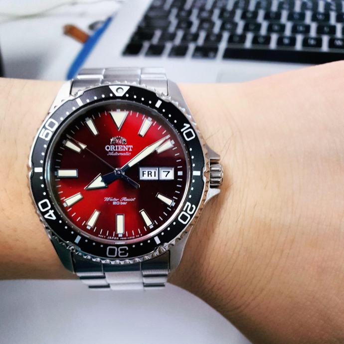 Orient Kamasu Red Dial