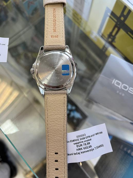 Sat Casio EDIFICE 5359 EFR-S107 WR100 Sapphire Crystal NOVO Račun