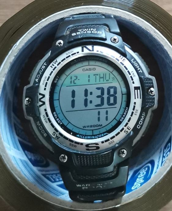 SAT CASIO SGW-100 -TWIN SENZOR, KOMPAS, TERMOMETAR, WR 20 BARA