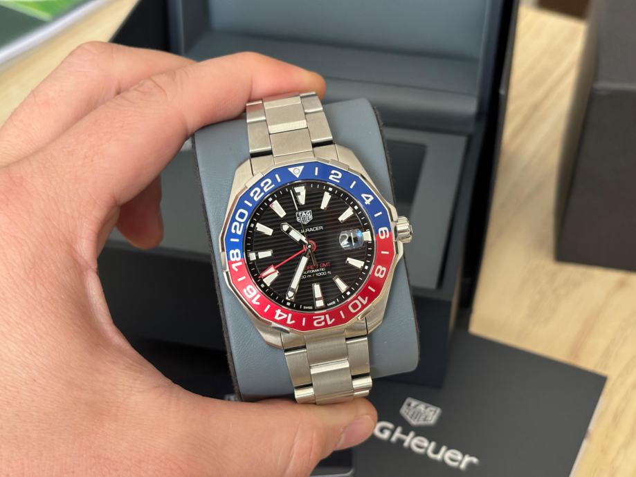Tag Heuer Pepsi GMT Aquaracer 43mm Calibre 7