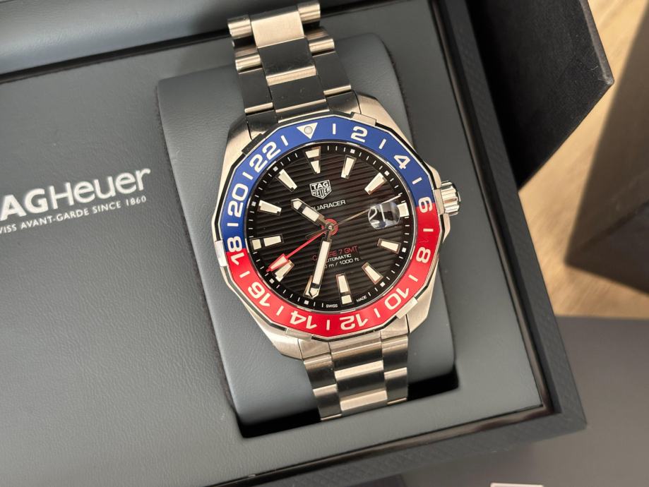Tag Heuer Pepsi GMT Aquaracer 43mm Calibre 7