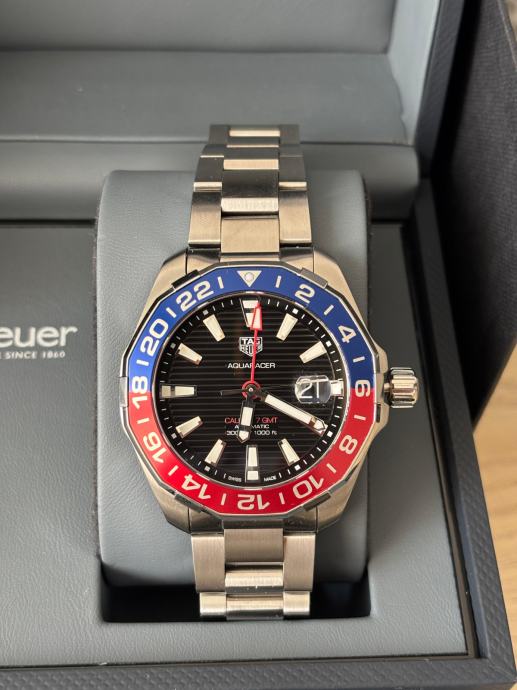 Tag Heuer Pepsi GMT Aquaracer 43mm Calibre 7