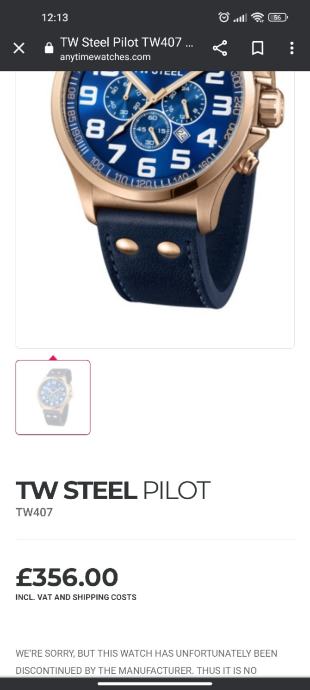 TW STEEL TW407 KAO NOVO!!!