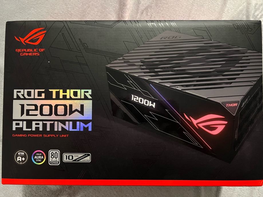 ASUS Rog Thor napajanje, 1200W, 80 Plus Platinum, OLED zaslon (90YE008