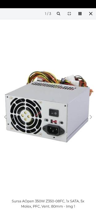 ATX napajanje 350 W (sata, molex IDE pata) (SPLIT)