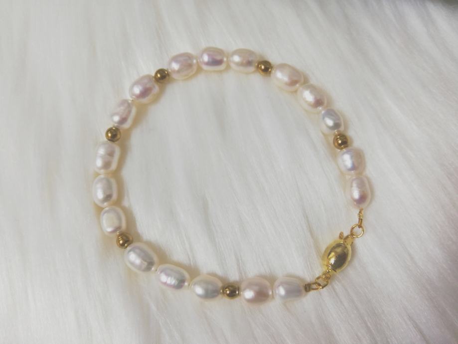 narukvica biser, hematit, nekorišteno