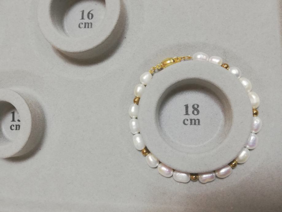 narukvica biser, hematit, nekorišteno