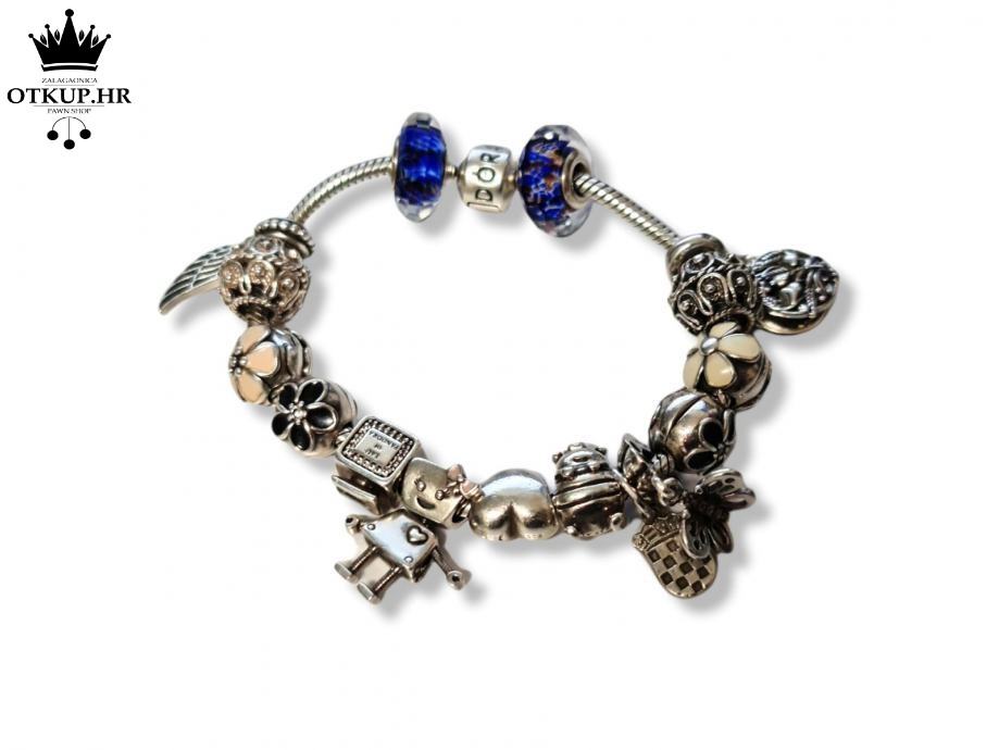 PANDORA NARUKVICA SA 16 PRIVJESAKA / R1, RATE!