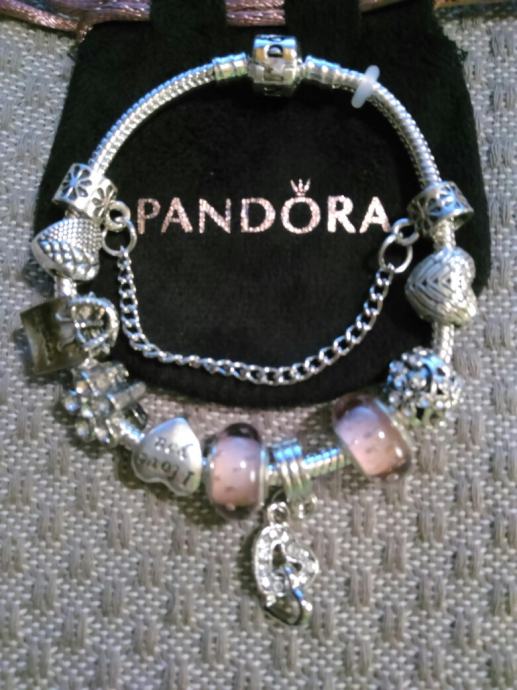Pandora narukvica, roza, nova!