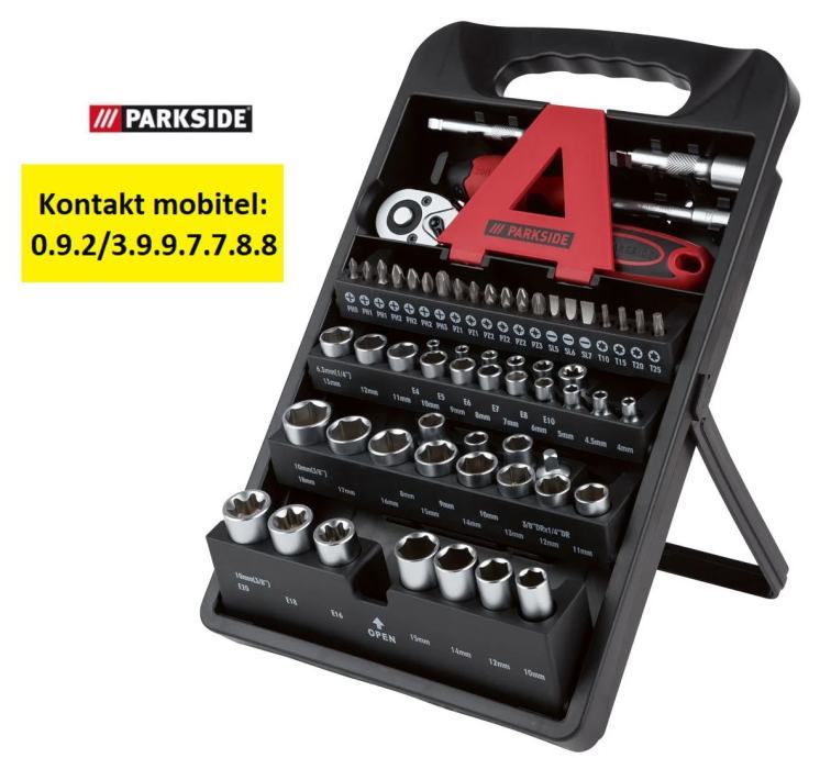 Parkside set nasadnih kljuceva (gedore) PSSS 61 D4, 61 kom (NOVO)