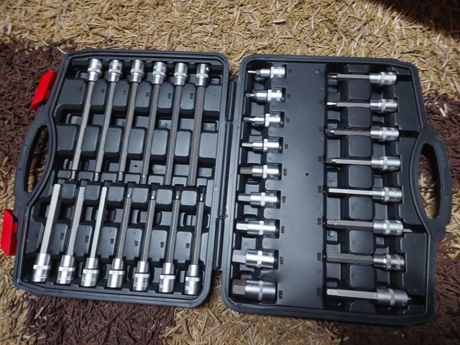 set inbusa u koferu 30 dijelova 5-19mm