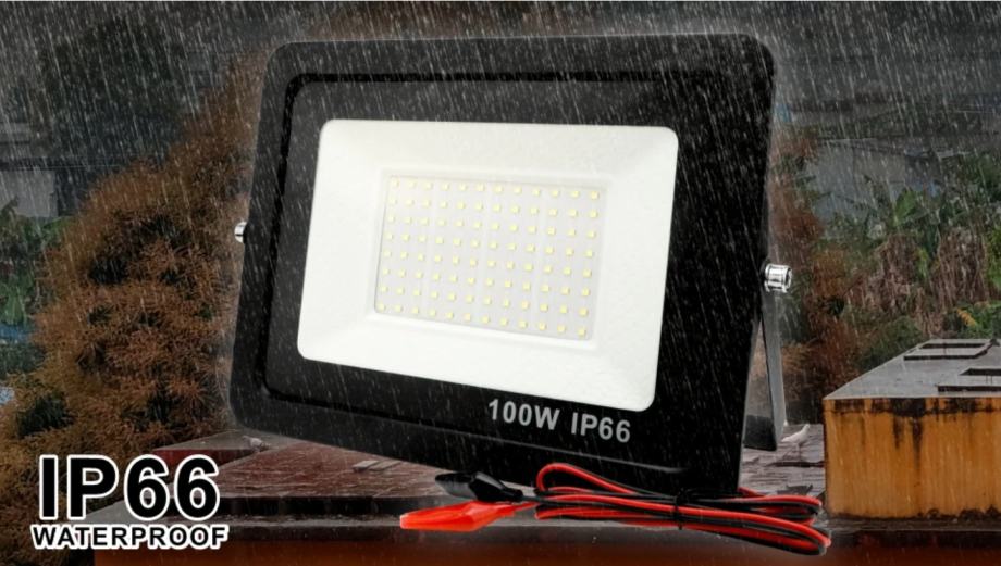 LED Reflektor 100W 12V IP66 vodootporan lagan za ribe bijelo svjetlo
