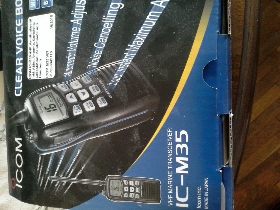 ICOM / VHF MARINE TRANSCEVER / IC-M35 / CLEAR VOICE BOOST
