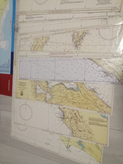 MAPA POMORSKIH KARTI-29 KARTI-KOMPLETAN JADRAN