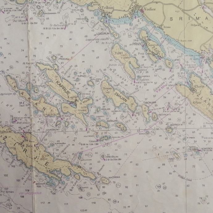 NAUTIČKA KARTA-ŠIBENIK-MK-15