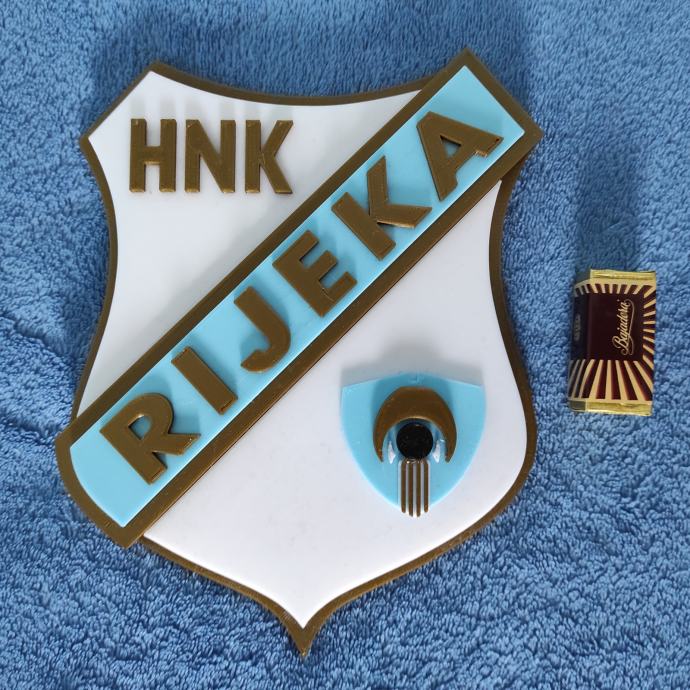 HNK Rijeka - 3D printani zidni grb 175 mm