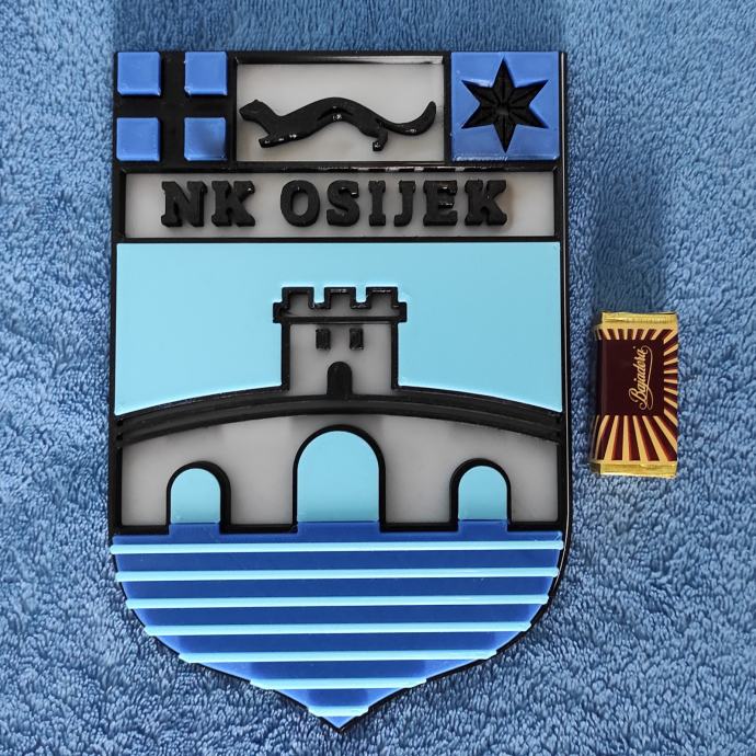 NK Osijek - 3D printani zidni grb 175 mm