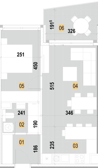 2 soban stan 52 m2 sa GM, VDM novogradnja, ( Remetinečka c ...