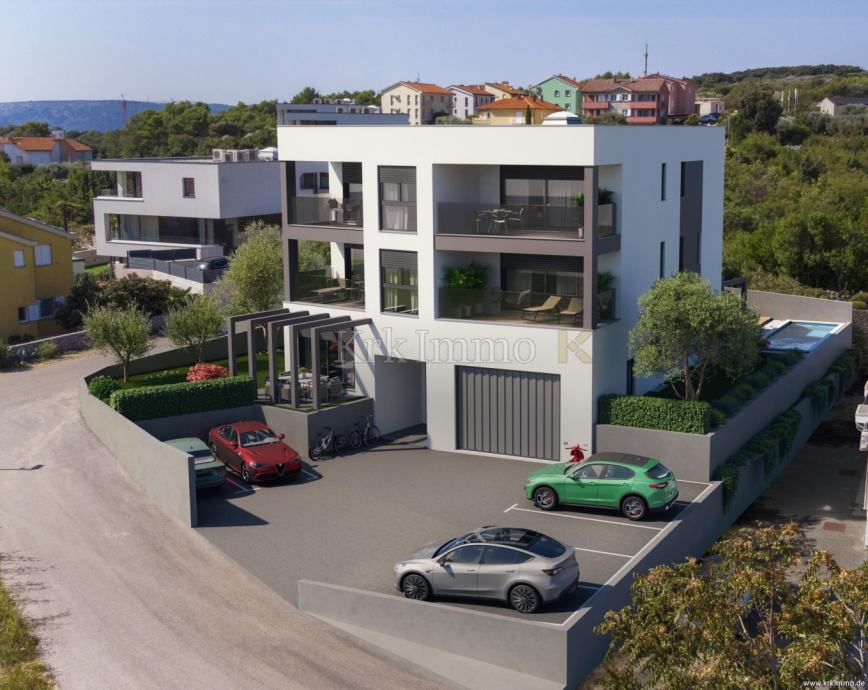 Novi apartman s pogledom na more i stari grad Krk! (prodaja)