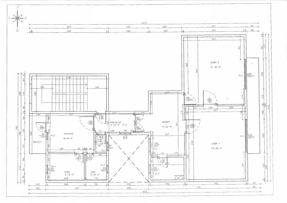 Branimir centar - 3soban stan 100.26 m2 sa spremištem - prodaja (prodaja)