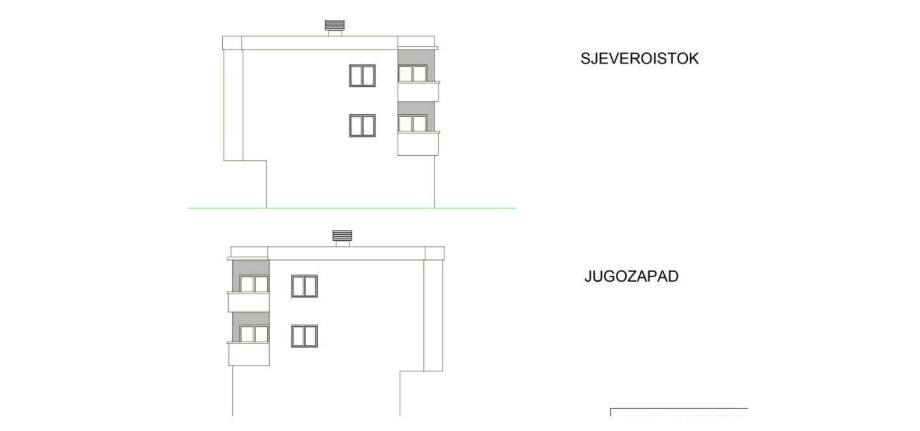 Gradevinska zemlja sa Projekt 4 stana I 4 garaža