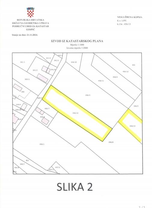 Građevinsko i poljoprivredno zemljište, Lipe , Gospić, 23884 m2