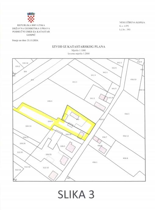 Građevinsko i poljoprivredno zemljište, Lipe , Gospić, 23884 m2