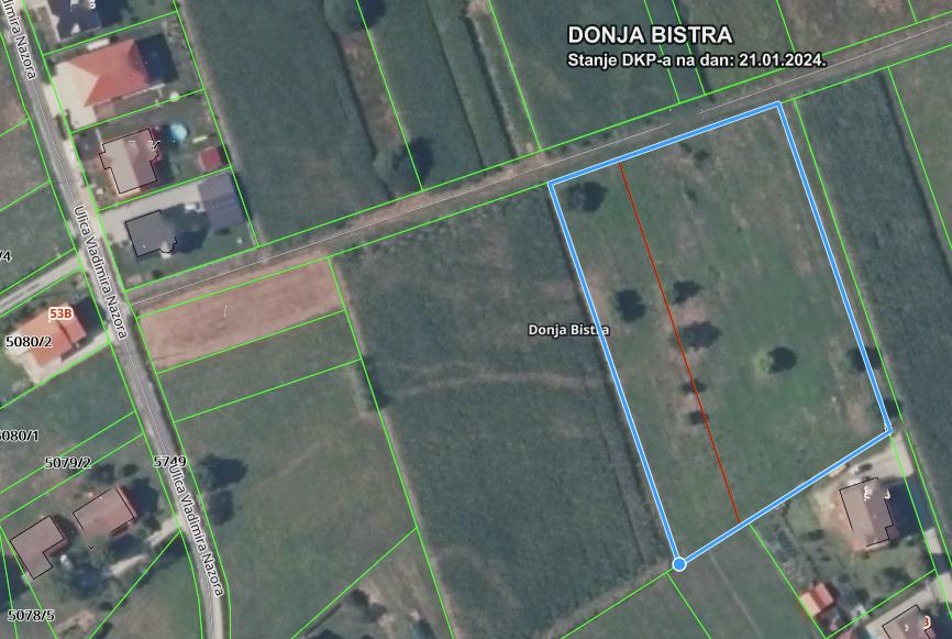 Građevinske parcele u Donjoj Bistri (58 eura/m2)