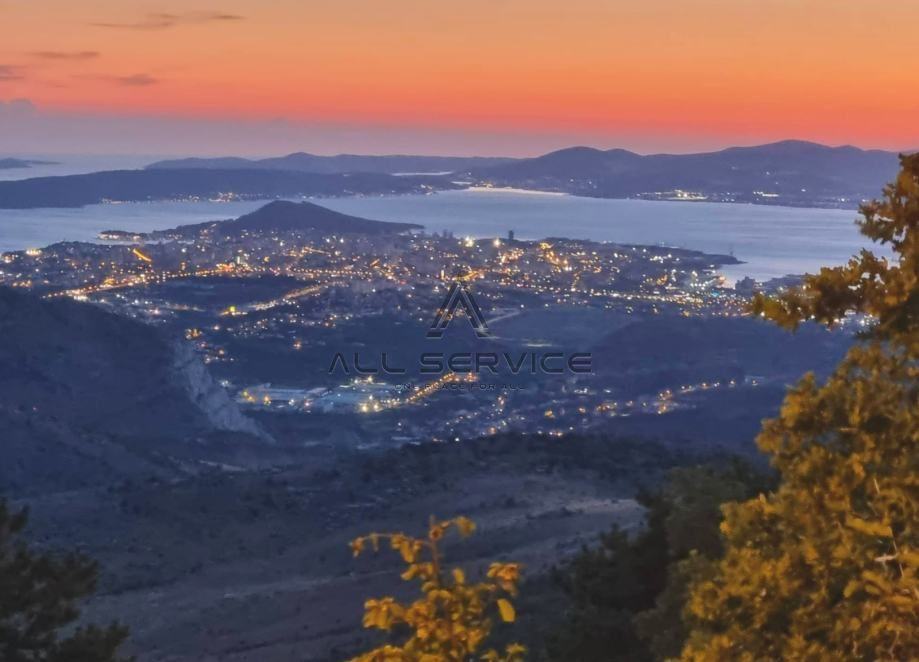 Građevinsko zemljište, panoramski pogled na more, otoke, Split