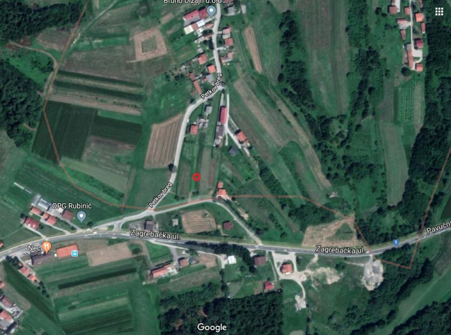 Građevinsko zemljište, Petkov Breg, 900 m2