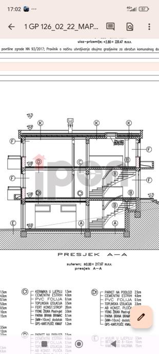 Hreljin, novogradnja 2S+DB sa 1 vanjskim parkirnim mjestom( opcija gar (prodaja)
