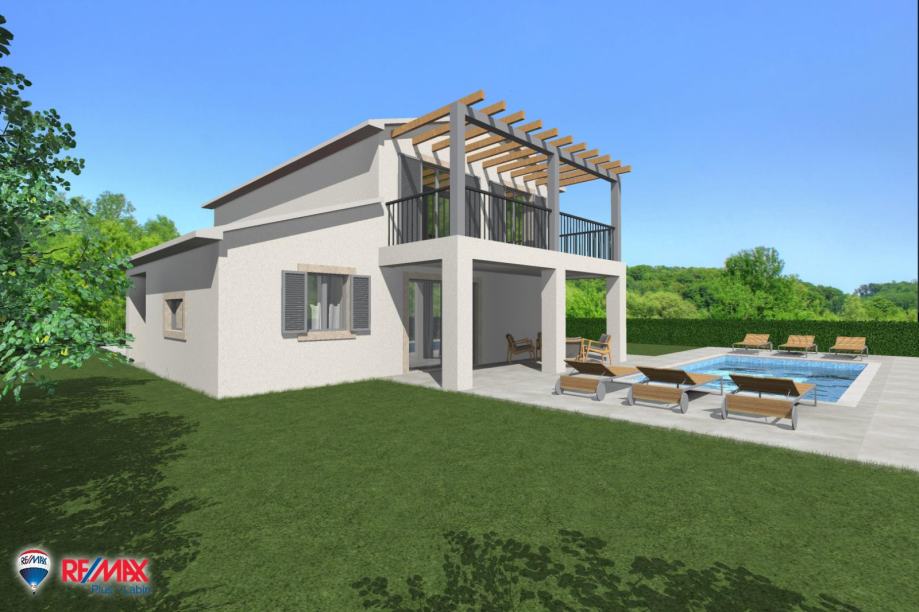 ISTRA, LABIN KUĆA S BAZENOM I POGLED MORE, ekskluzivno! (prodaja)
