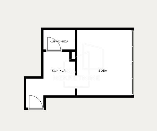 Jarun, funkcionalna garsonijera, 24m2 (prodaja)