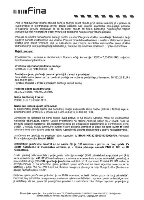 Kuća: Grabovac Banski, 1921 m2, DRAŽBA (prodaja)