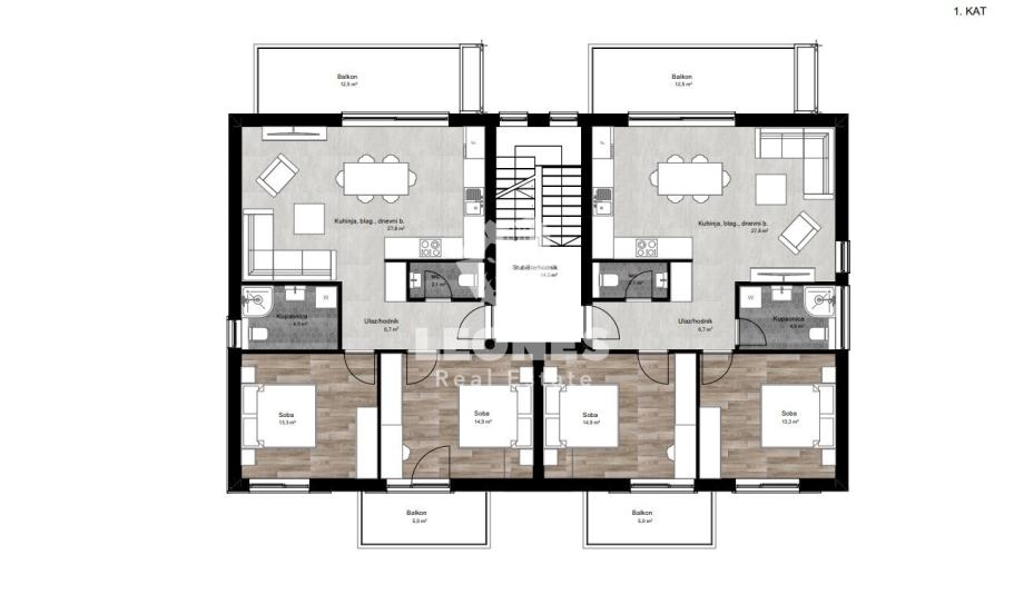 Kvalitetan stan na prvom katu u novogradnji u Poreču (prodaja)