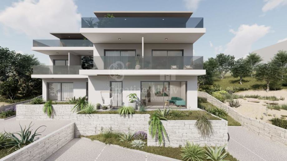 Luksuzna i moderna gradnja,Stan S1 u prizemlju ,1 red do plaže (prodaja)