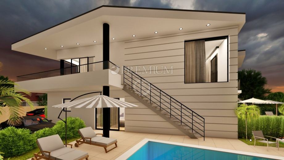 Malinska, impozantna dvojna kuća s bazenom! (prodaja)