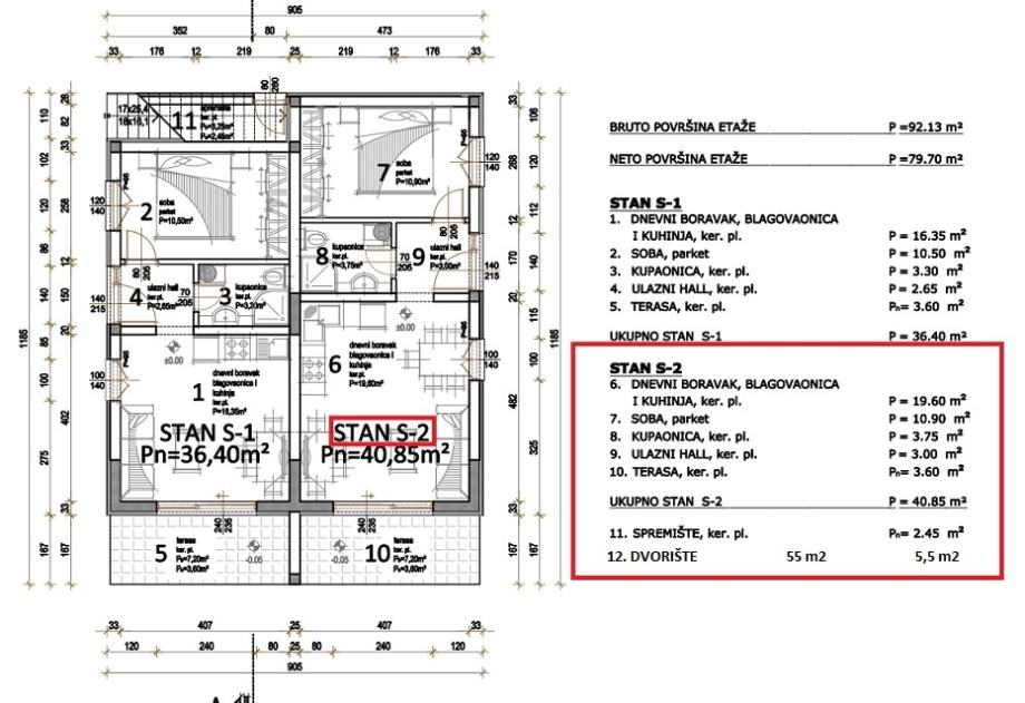 Mandre, 2-sob. apartman u prizemlju, vrt, blizu plaže, novogradnja
