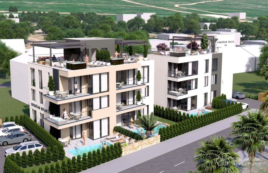 Moderan penthouse (132 m2) prvi red do mora u Sukošanu (prodaja)