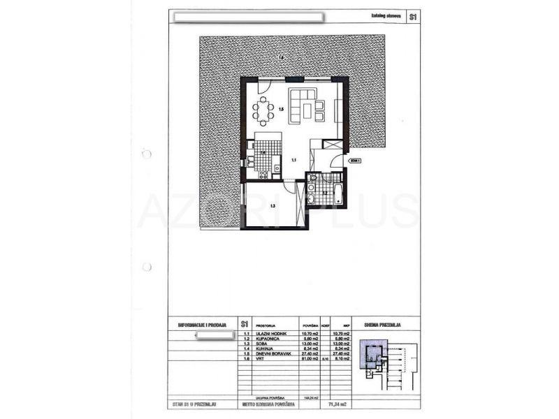 NOVOGRADNJA-Gornja Dubrava-stan 71,34m2-VP (prodaja)