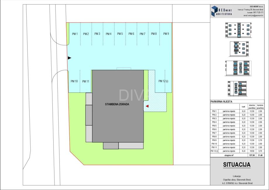 Osječka ulica novogradnja, stan 7, prvi kat (prodaja)