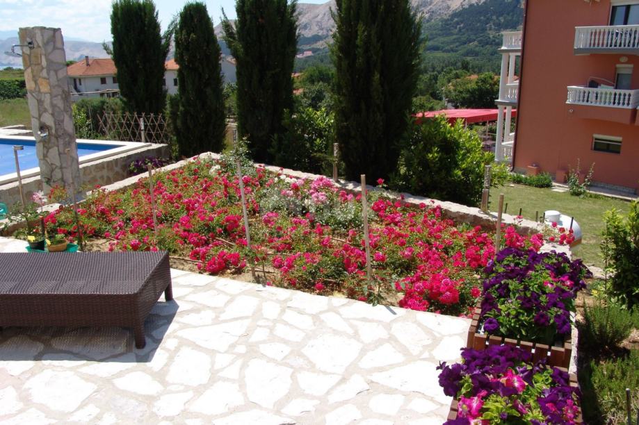 OTOK KRK, BAŠKA - Predivna kuća s bazenom i pogledom na more (prodaja)