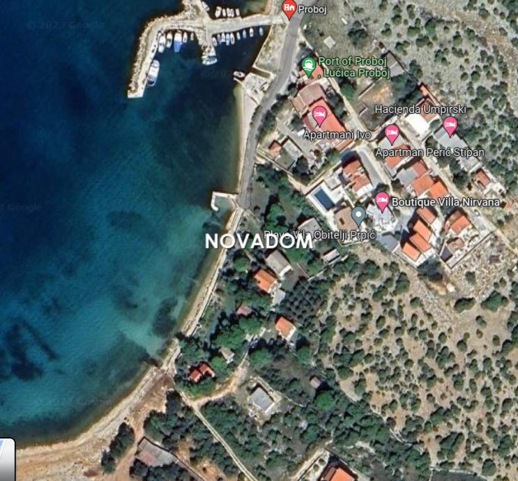 PAG-PROBOJ- 1000m2- PRVI RED DO MORA-ODLIČNA LOKACIJA