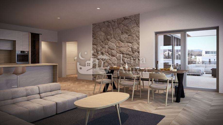 Penthouse s panoramskim pogledom na more, Malinska, otok Krk (prodaja)
