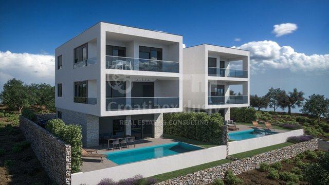 Podsolarsko-novogradnja-luksuzne dvojne kuce sa bazenom (prodaja)